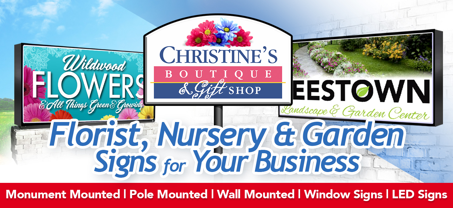 Signs for Florist Shops, Nurseries and Garden Shops | The Sign Genies